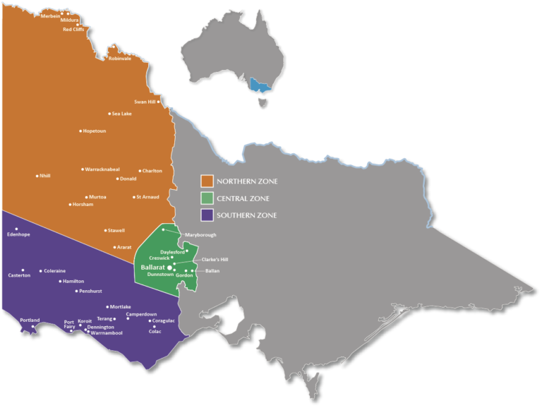 Diocese Map - DOBCEL - Diocese of Ballarat Catholic Education Limited